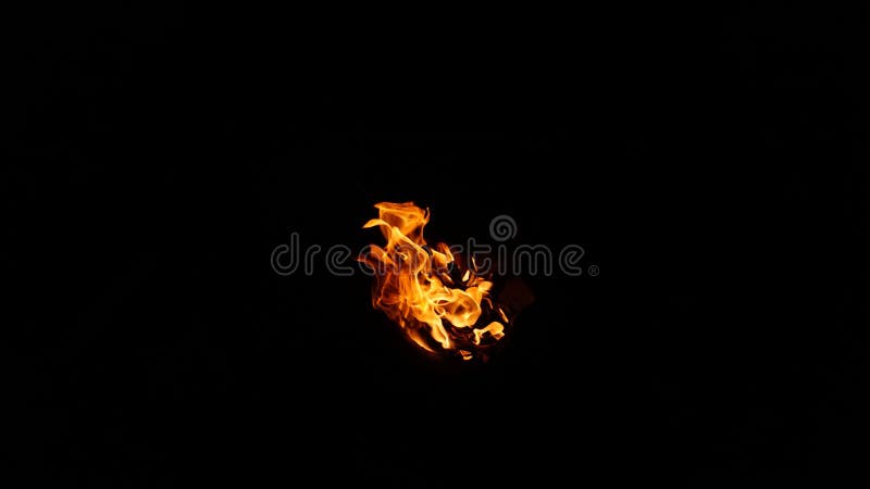 Fire from the Stove, Taken at Night Stock Image - Image of stylish ...