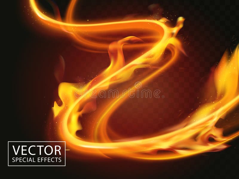 Fire streaks effect stock vector. Illustration of dimensional - 94049986