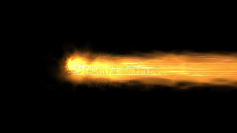Fire Streaks Light on Black Background Stock Illustration ...