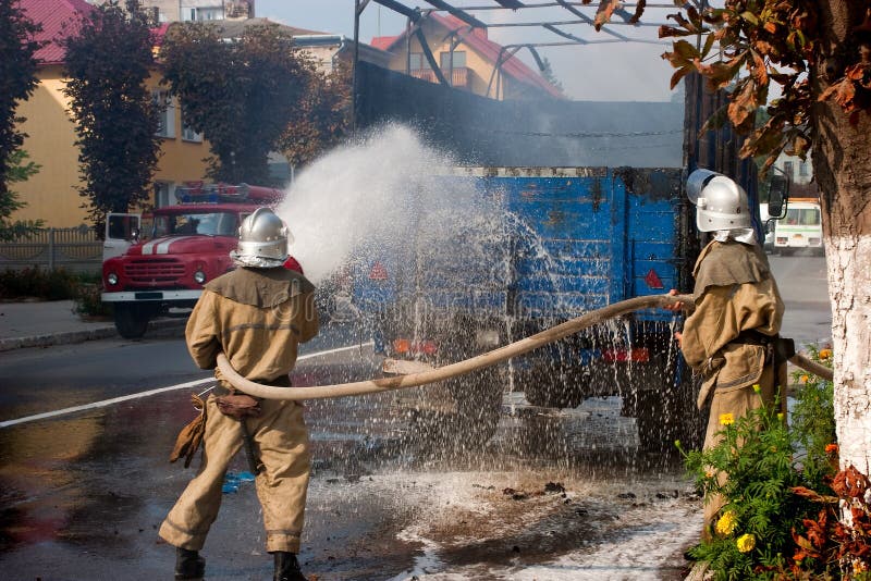 Fire in the street stock image. Image of burn, flammable - 11996679