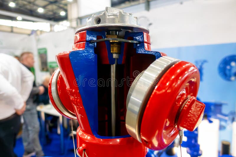 Fire Street Hydrant. Internal Structure of a Fire Hydrant Stock Image ...