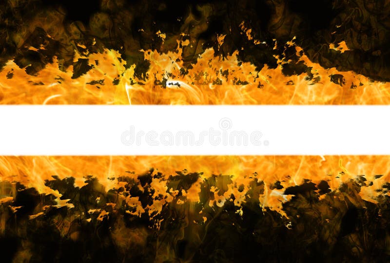 Fire Stripe with Free Space Stock Illustration - Illustration of dark ...