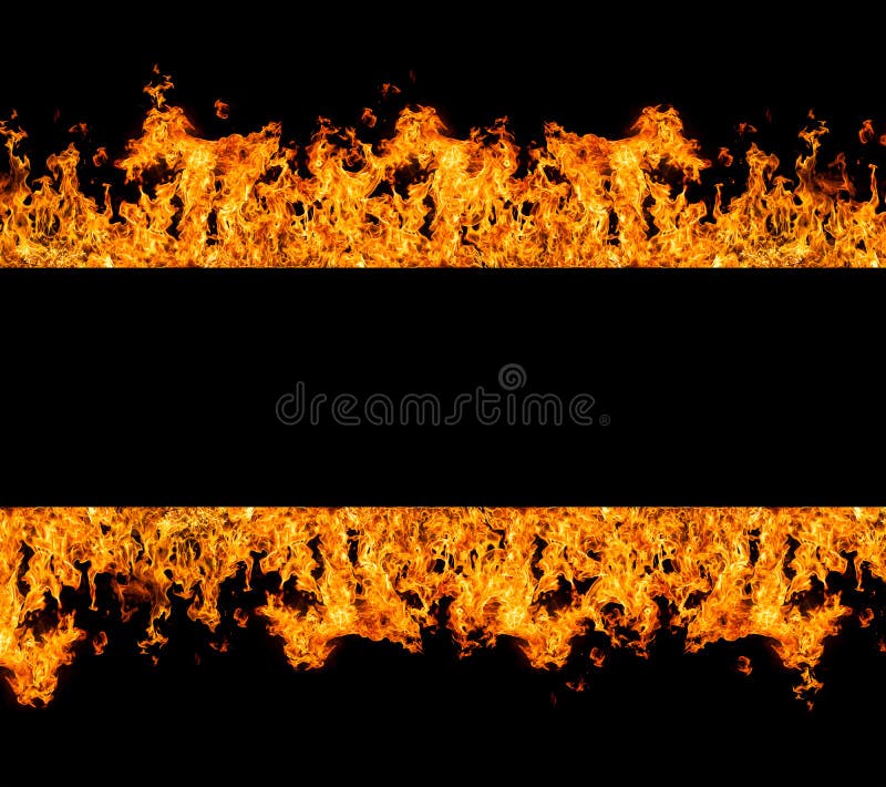 Fire Stripe with Free Space for Text Stock Image - Image of bonfire ...