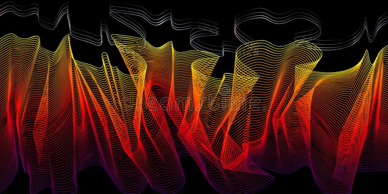 Fire-styled 3d Wireframe Blend Stock Vector - Illustration of concept ...