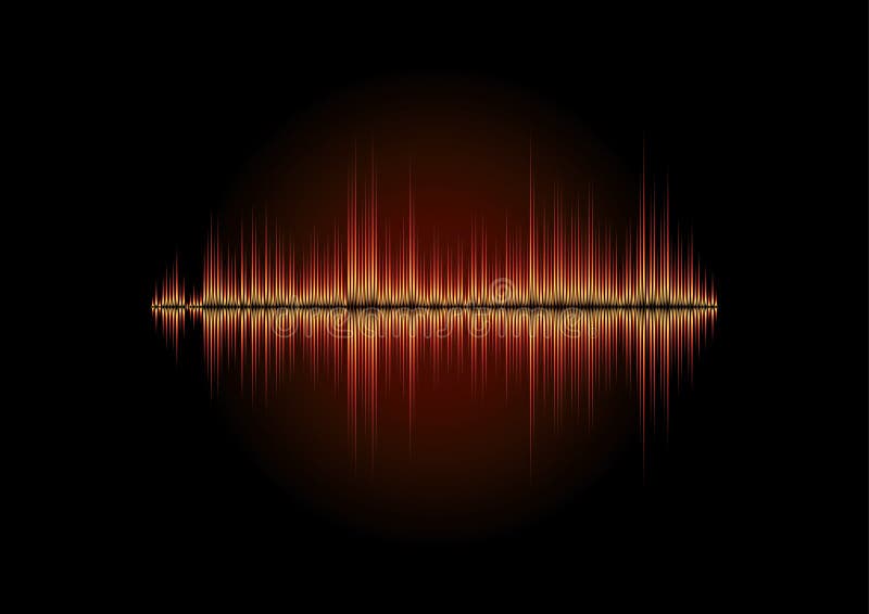 Sound wave stock illustration. Illustration of sound, audio - 3492571