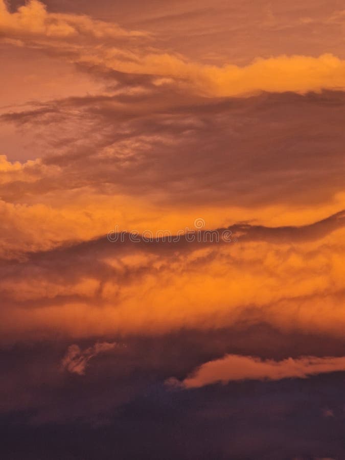 Fire Sunset stock photo. Image of cloud, wave, dawn - 264034364