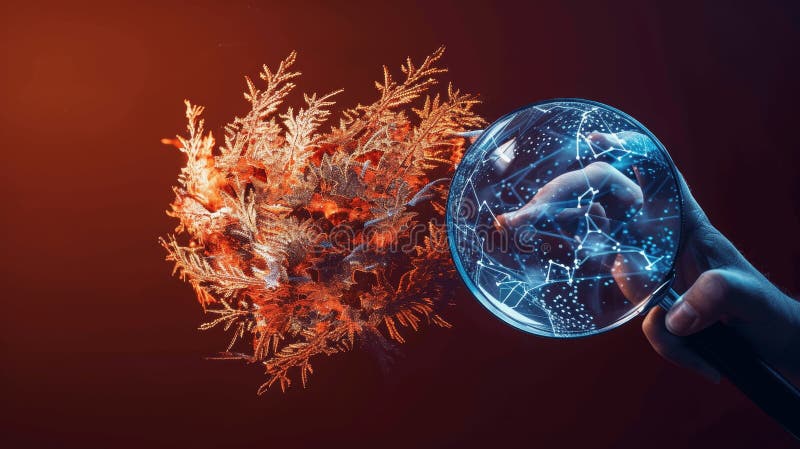 Fire Surveillance and Firefighting Indicator with Magnifying Glass on ...