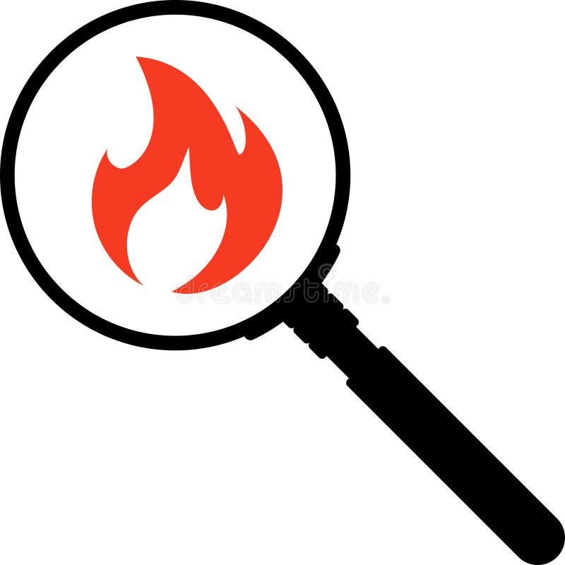 Fire Surveillance Inspection Indicator, Fire Fighting with Magnifying ...