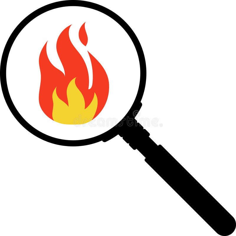 Fire Surveillance Inspection Indicator, Fire Fighting with Magnifying ...