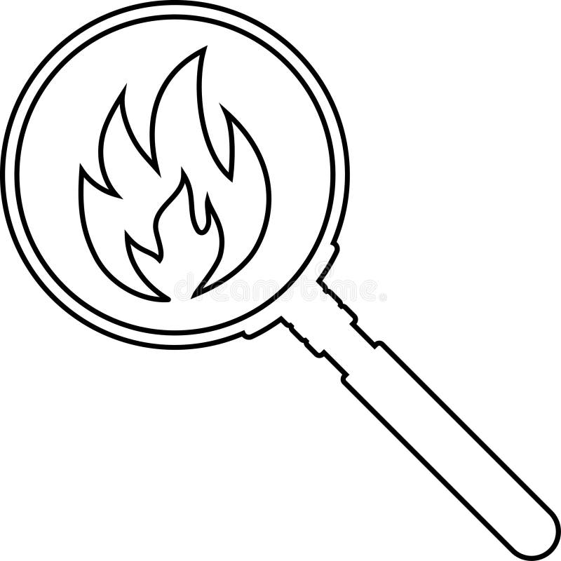 Fire Surveillance Inspection Indicator, Fire Fighting with Magnifying ...