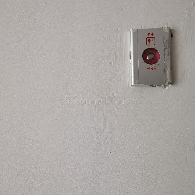 Fire Switch on wall stock photo. Image of text, floor - 199826094