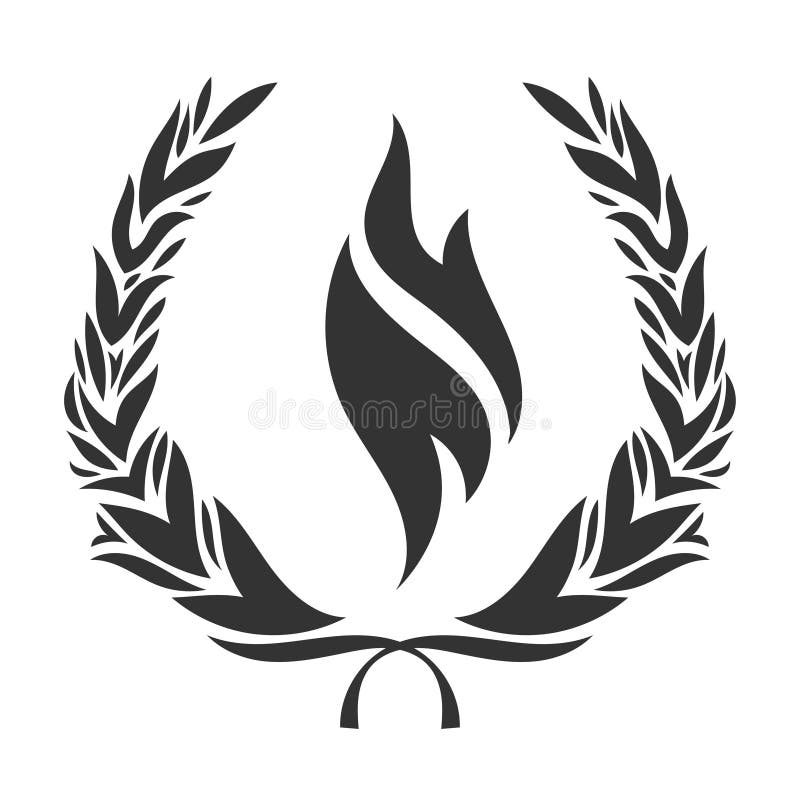 Flame Fire Logo Symbol, Logotype Symbol Icon Design Vector on White ...
