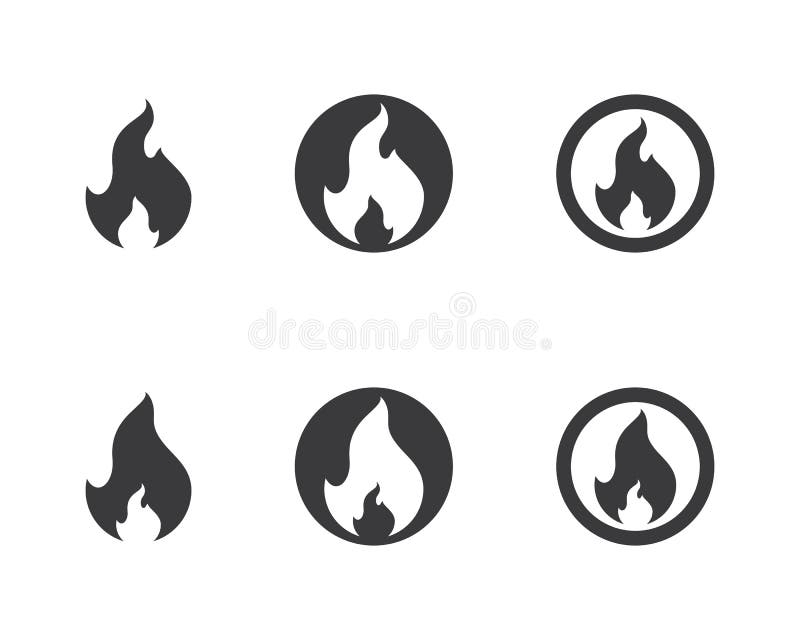 Fire symbol vector icon stock vector. Illustration of flammable - 173023102