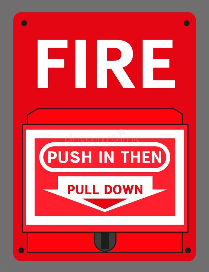 Fire System. Fire Alarm Box. Break the Red Detector of Signaling ...
