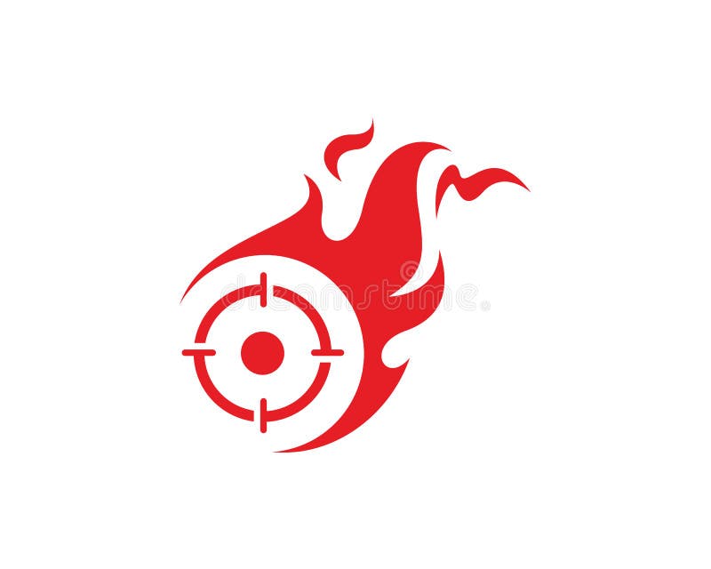 Fire Target Logo Template Design Vector, Emblem, Design Concept ...