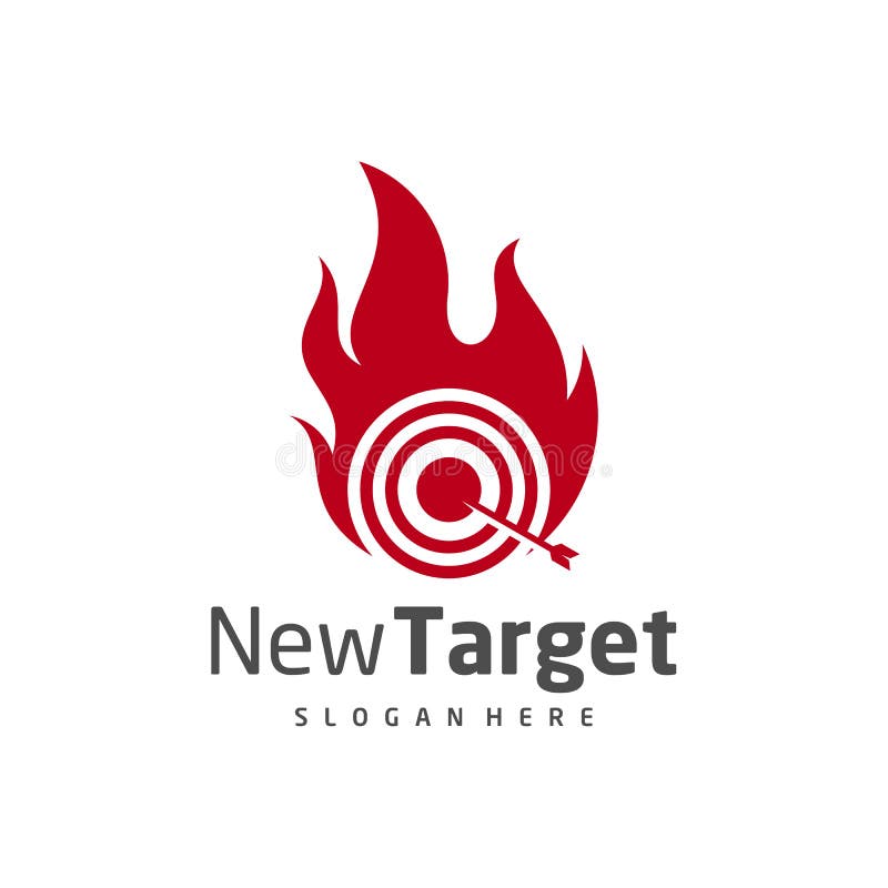 Fire Target Logo Vector Template, Creative Target Logo Design Concepts ...