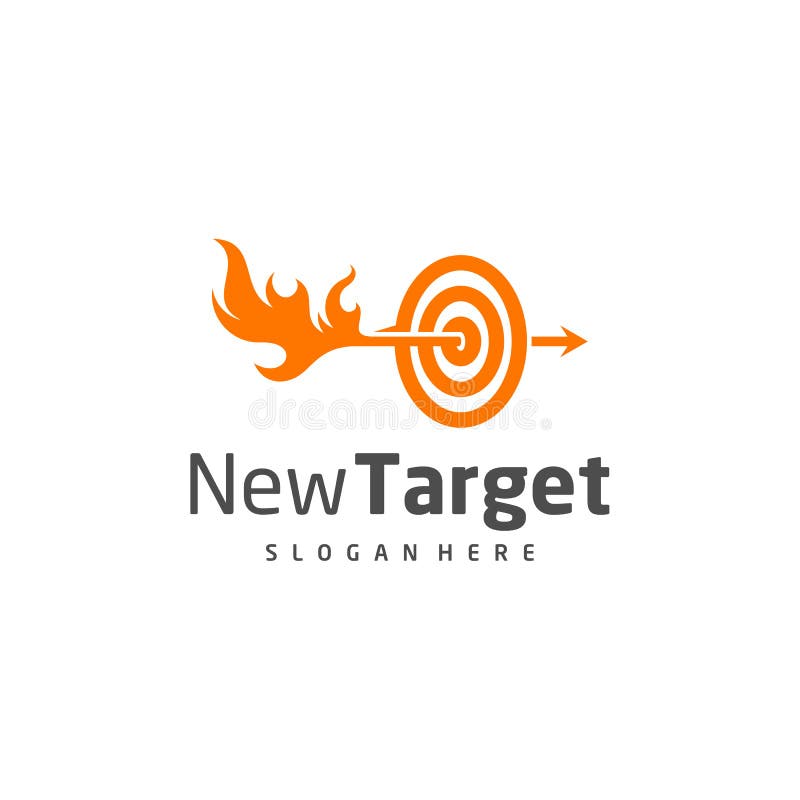 Fire Target Logo Vector Template, Creative Target Logo Design Concepts ...