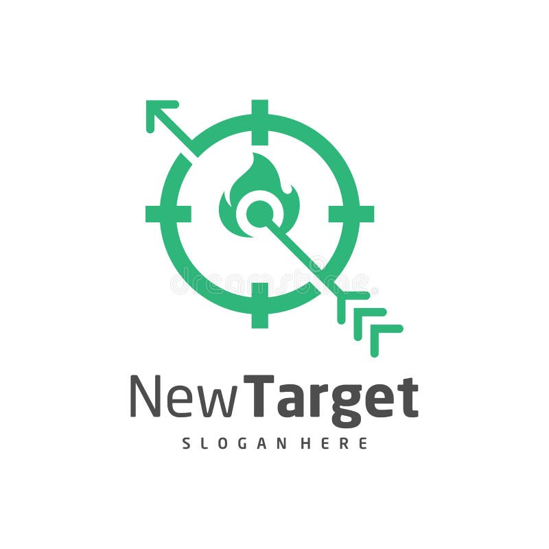 Fire Target Logo Vector Template, Creative Target Logo Design Concepts ...