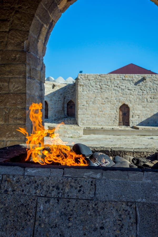 Baku is Burning stock image. Image of eternal, spits - 54807835