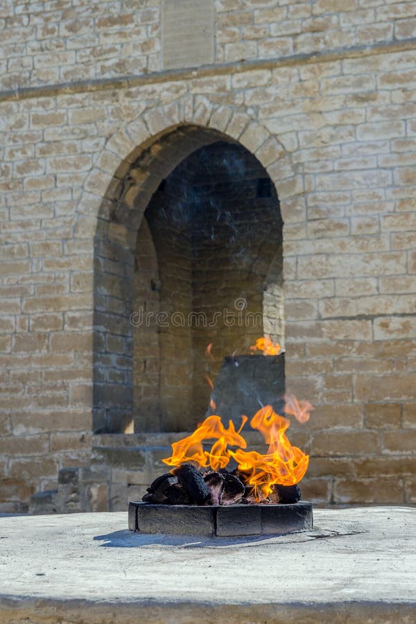 Fire Temple, Baku, Azerbaijan Stock Image - Image of ceremony, oriental ...