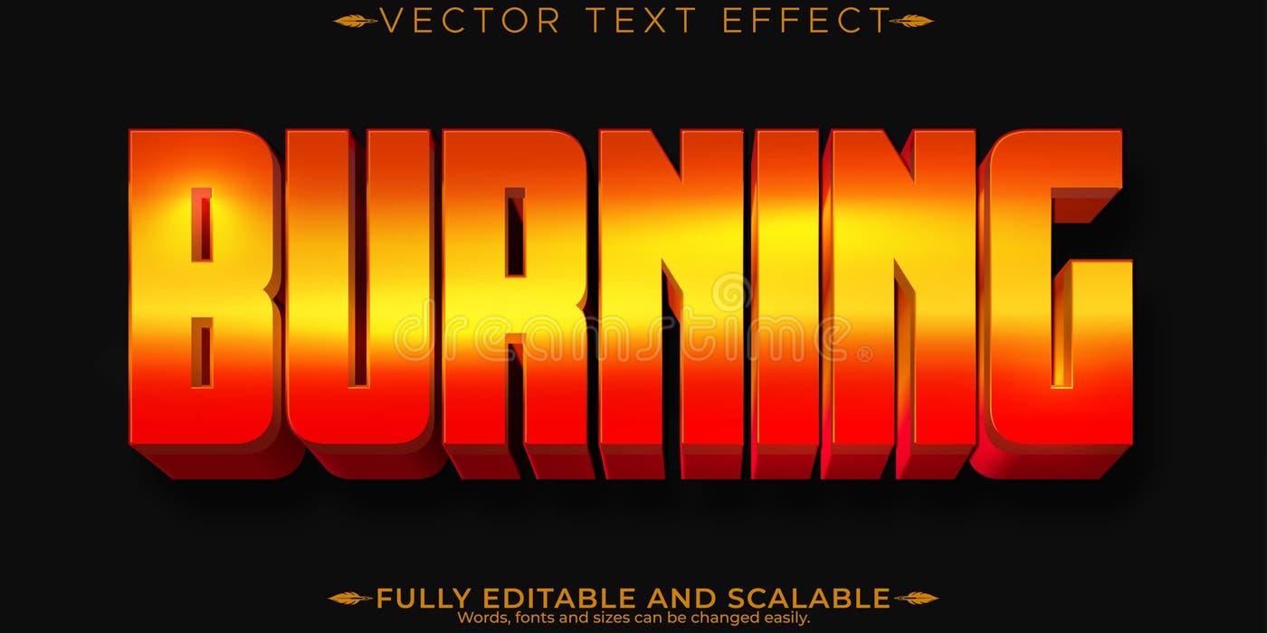 Fire Font Editable Stock Illustrations – 944 Fire Font Editable Stock ...