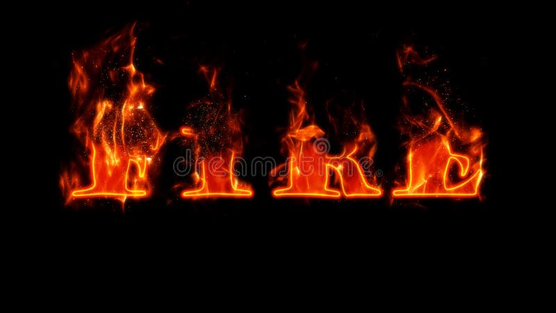 Fire Text stock illustration. Illustration of blazing - 98878494