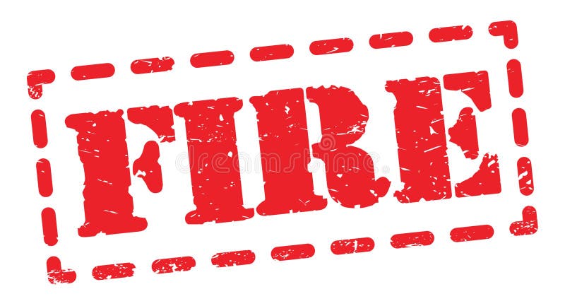 FIRE Text Written on Red Stamp Sign Stock Illustration - Illustration ...