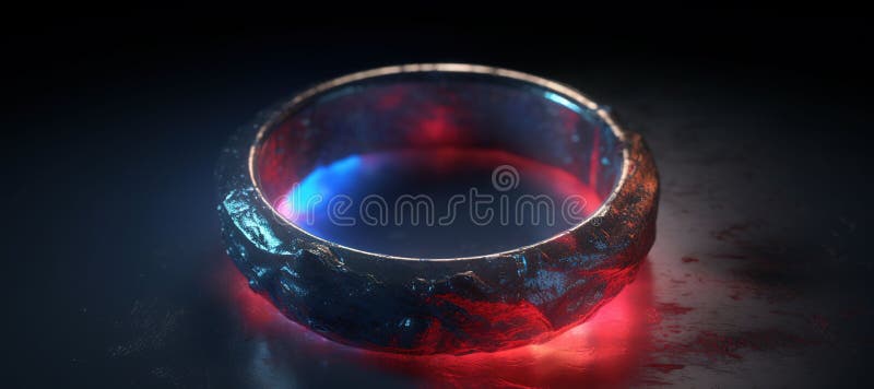 Fire Texture Metal Circle Ring Background, Flame Stock Illustration ...