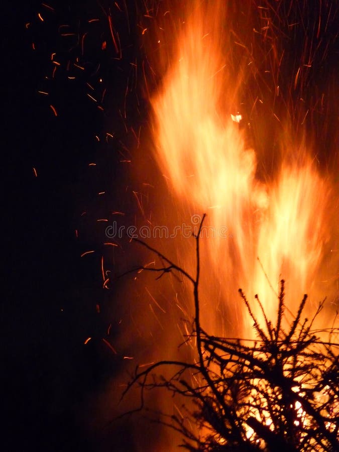 Fire stock image. Image of light, night, radiant, scorch - 269034027