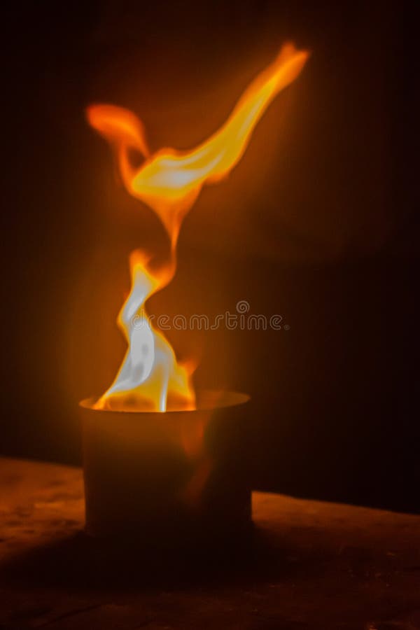Fire in a tin can stock image. Image of malta, vittoriosa - 323255117