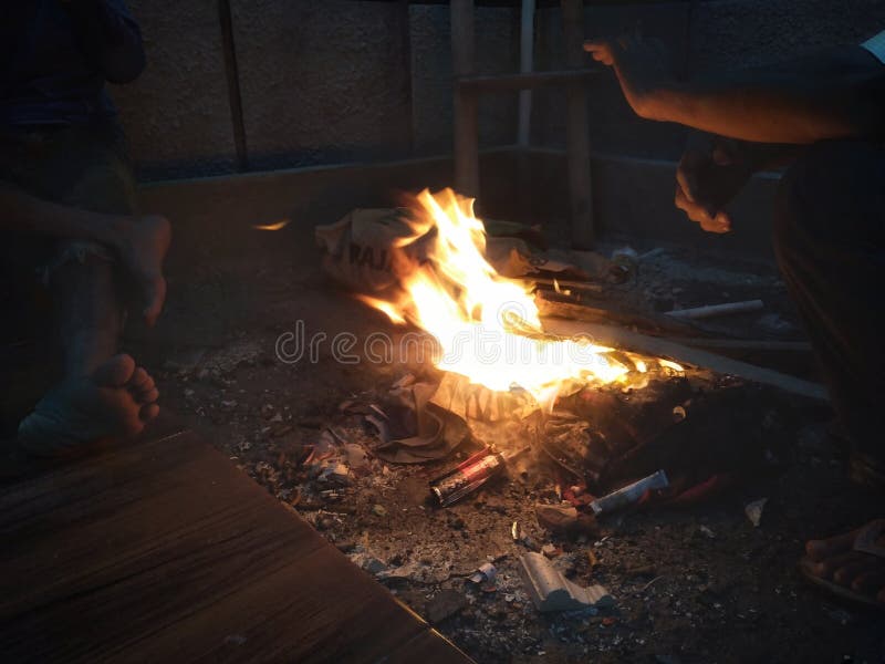 Fire to warm the body stock image. Image of fire, warm - 319094479