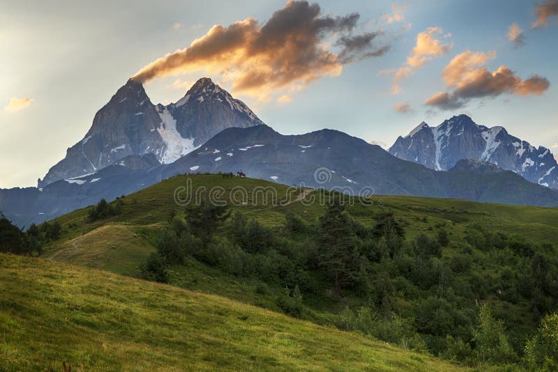 Fire on the top stock photo. Image of landscape, peak - 67514828