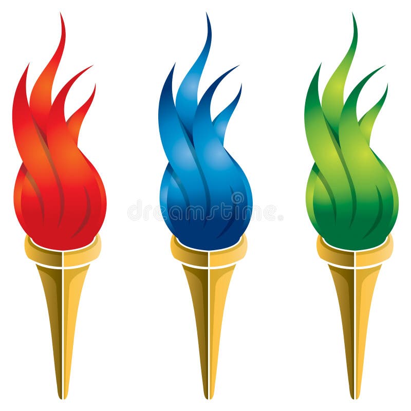 Flame Torch Logo stock vector. Illustration of brand - 31232316