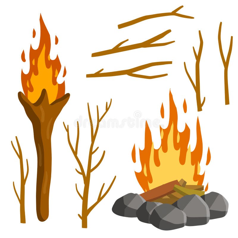 Tree On Fire Clip Art