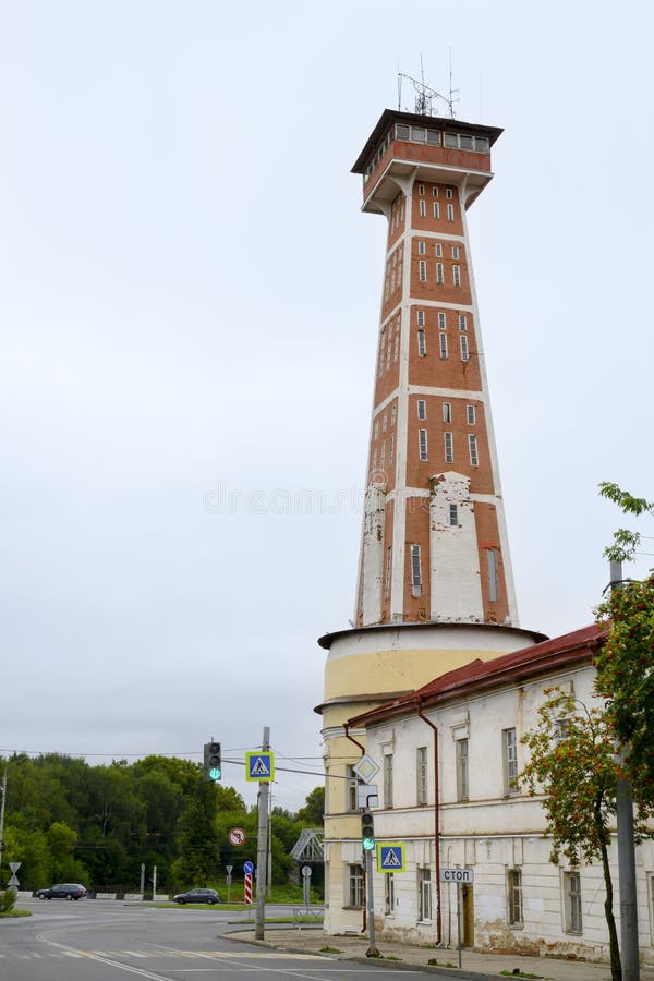 Fire Tower Built in 1912 in the City of Rybinsk, Russia Stock Image ...