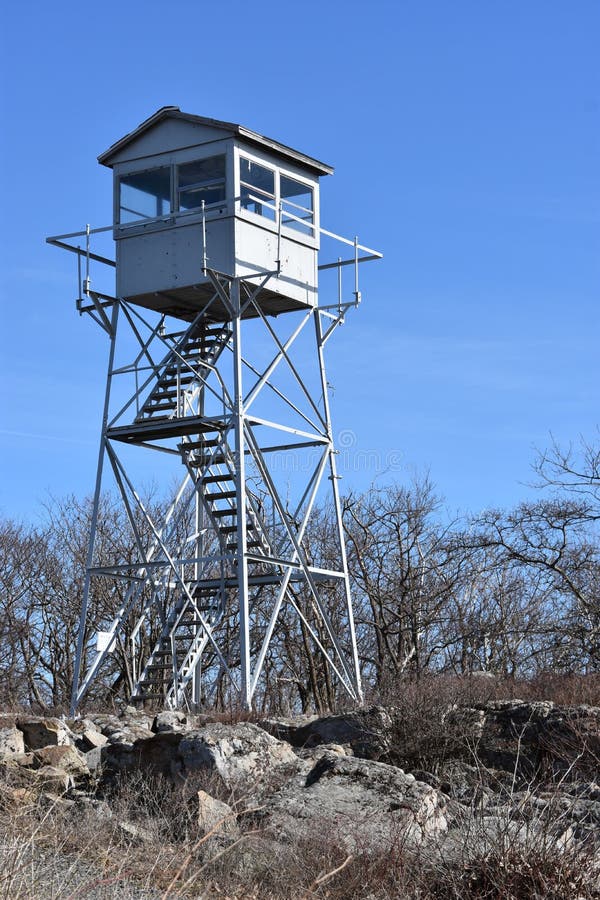 Fire Tower Shot from Big Pocono State Park Stock Image - Image of ...