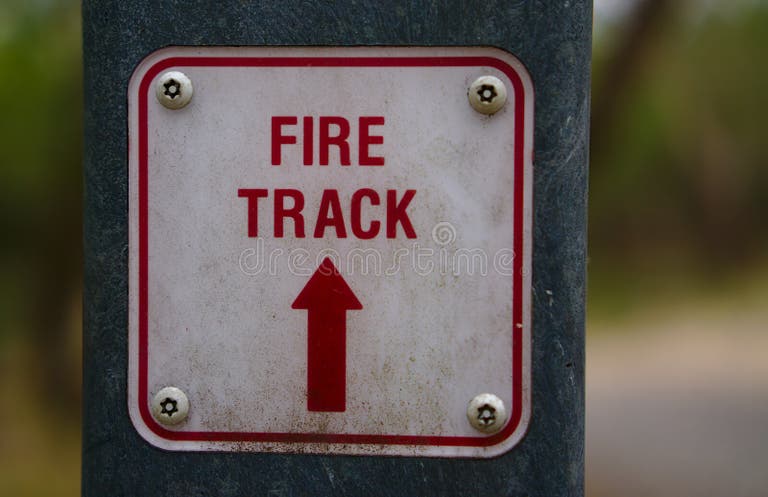 Fire track sign stock photo. Image of flame, sign, pathway - 145919758