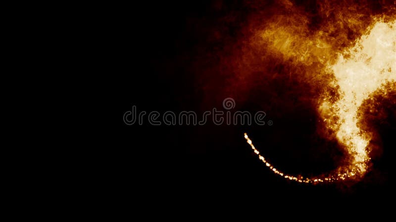 Fire Trail - Flames Particles Stock Footage - Video of computer ...