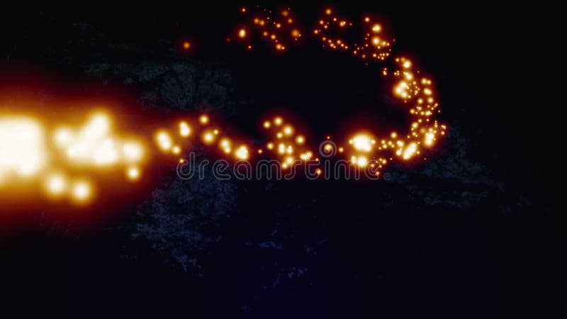 Fire Trail - Flames Particles Stock Footage - Video of computer ...