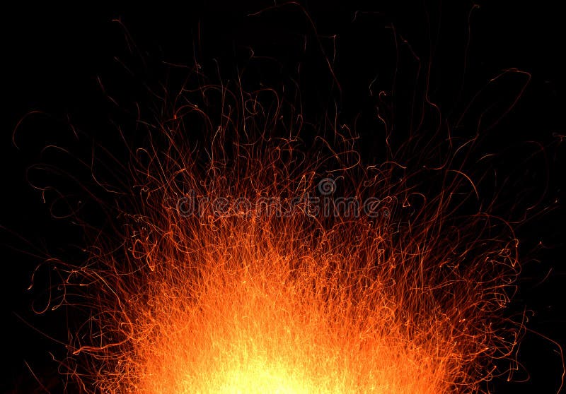 Fire trails stock photo. Image of night, random, wood - 32863844