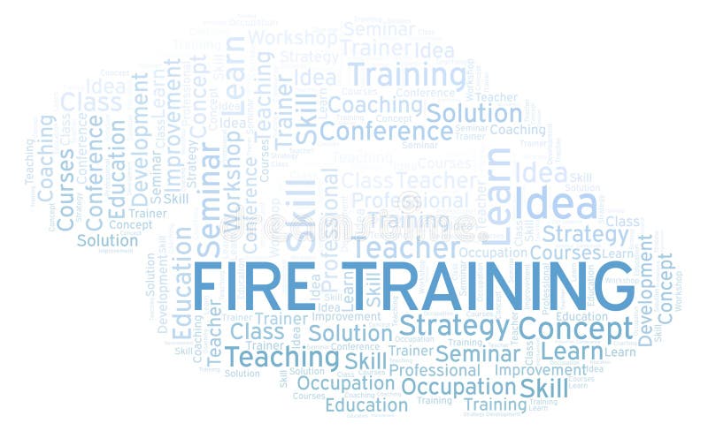 Fire Training word cloud. stock illustration. Illustration of print ...