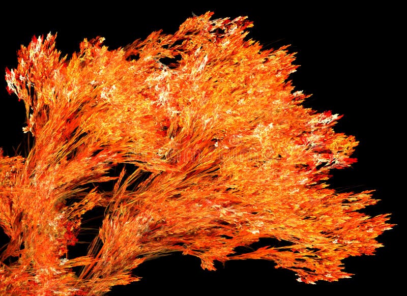Fire Tree Branch Abstract stock illustration. Illustration of rendering ...