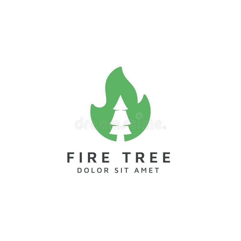 Tree and Ax Negative Space Logo Design Stock Vector - Illustration of ...