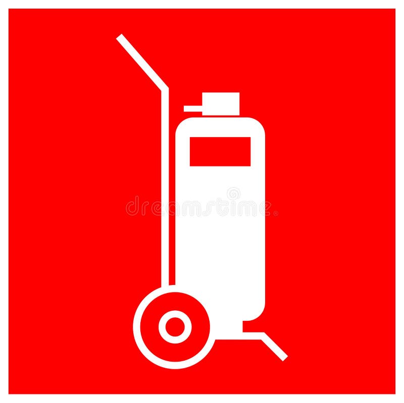 Fire Trolley Symbol Sign ,Vector Illustration, Isolate on White ...