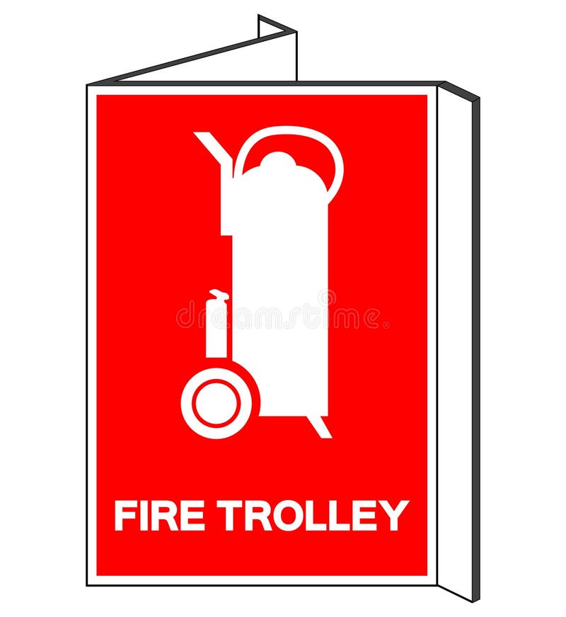 Fire Trolley Symbol Sign ,Vector Illustration, Isolate on White ...