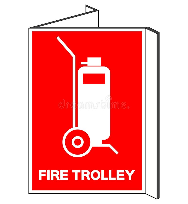 Fire Trolley Symbol Sign ,Vector Illustration, Isolate on White ...
