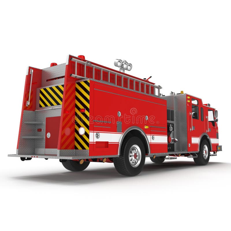 Fire Truck Rear View Stock Illustrations – 47 Fire Truck Rear View ...