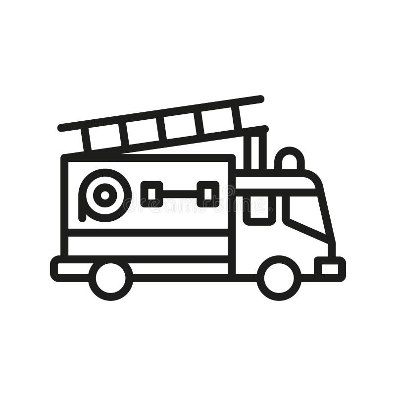 Fire Truck Icon Vector Design Templates Simple and Modern Stock Vector ...