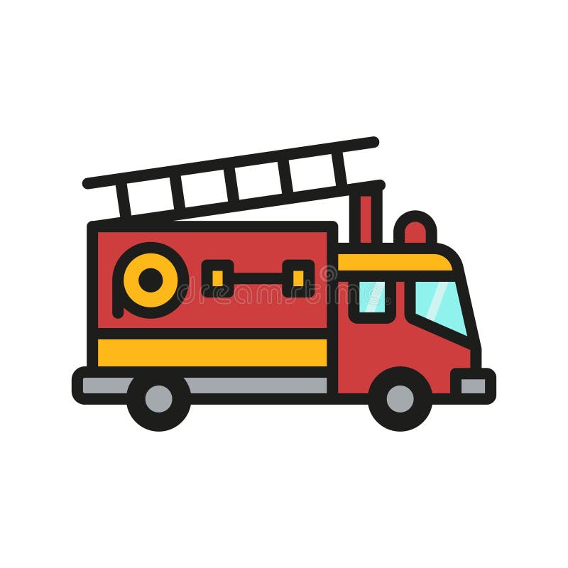 Fire Truck Icon Vector Design Templates Simple and Modern Stock Vector ...