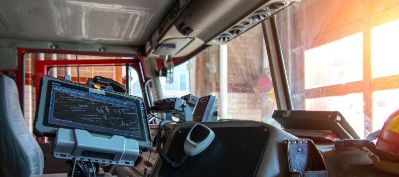 Fire Truck Ready To Respond To Emergency Stock Photo - Image of engine ... Fire Truck Ready To Respond To Emergency Stock Photo - Image of engine ...